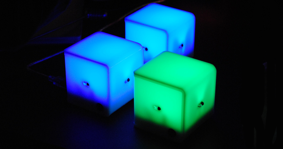 AudioCubes: smart cubes for creating sound, music and visuals