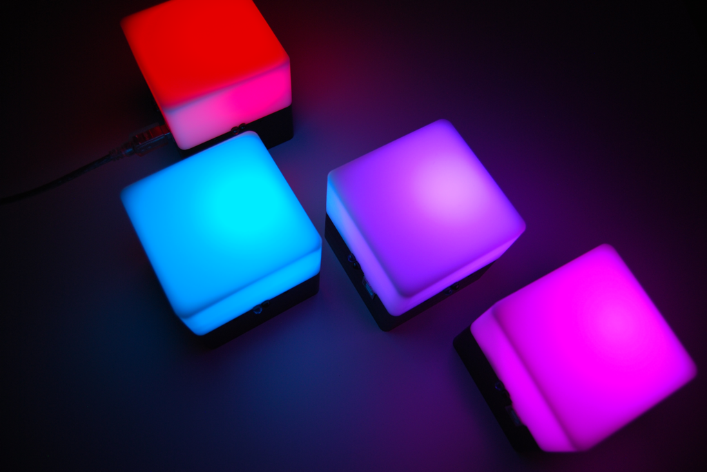 AudioCubes: smart cubes for creating sound, music and visuals