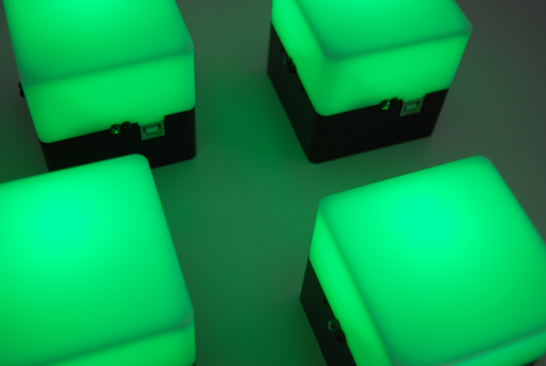 AudioCubes: smart cubes for creating sound, music and visuals